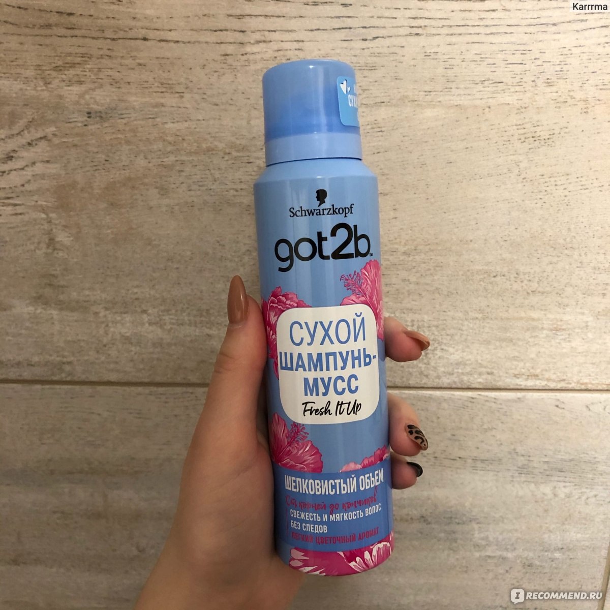 Сухой шампунь-мусс Schwarzkopf GOT2B FRESH IT UP Шелковистый объем ...