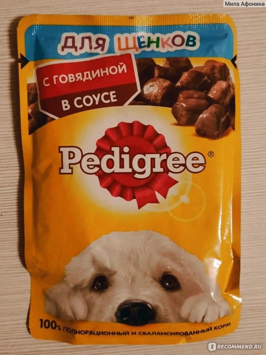 Pedigree для щенков от 1 месяца - «Pedigree для мопса.» | отзывы