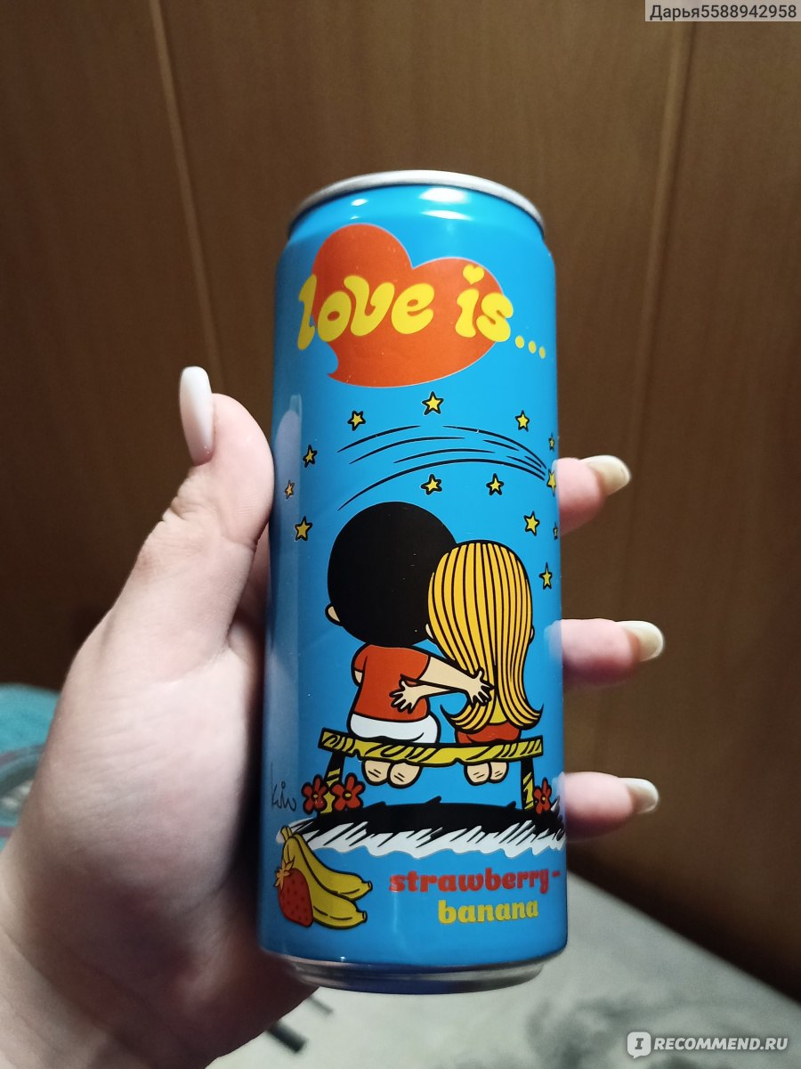 Напиток газированный безалкогольный Love is Клубника и Банан ...