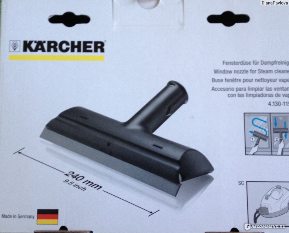 Пароочиститель Karcher насадка для мойки окон - «Стоит ли покупать ...