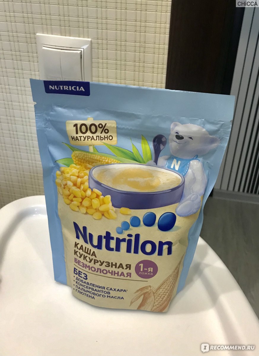 Каша Nutricia Nutrilon (Нутрилон) Безмолочная кукурузная - «Плохо ...