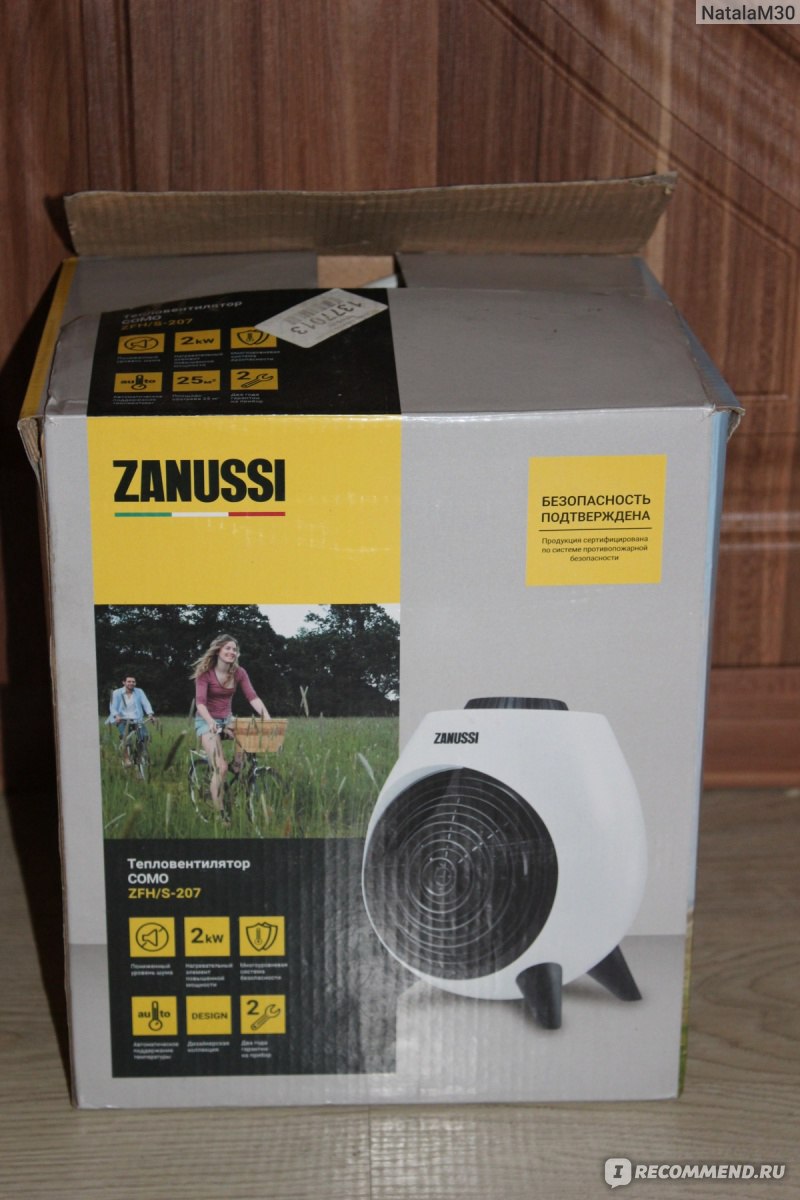 Тепловентилятор Zanussi ZFH/S-207 - «Компактный, хорошо обогревает ...